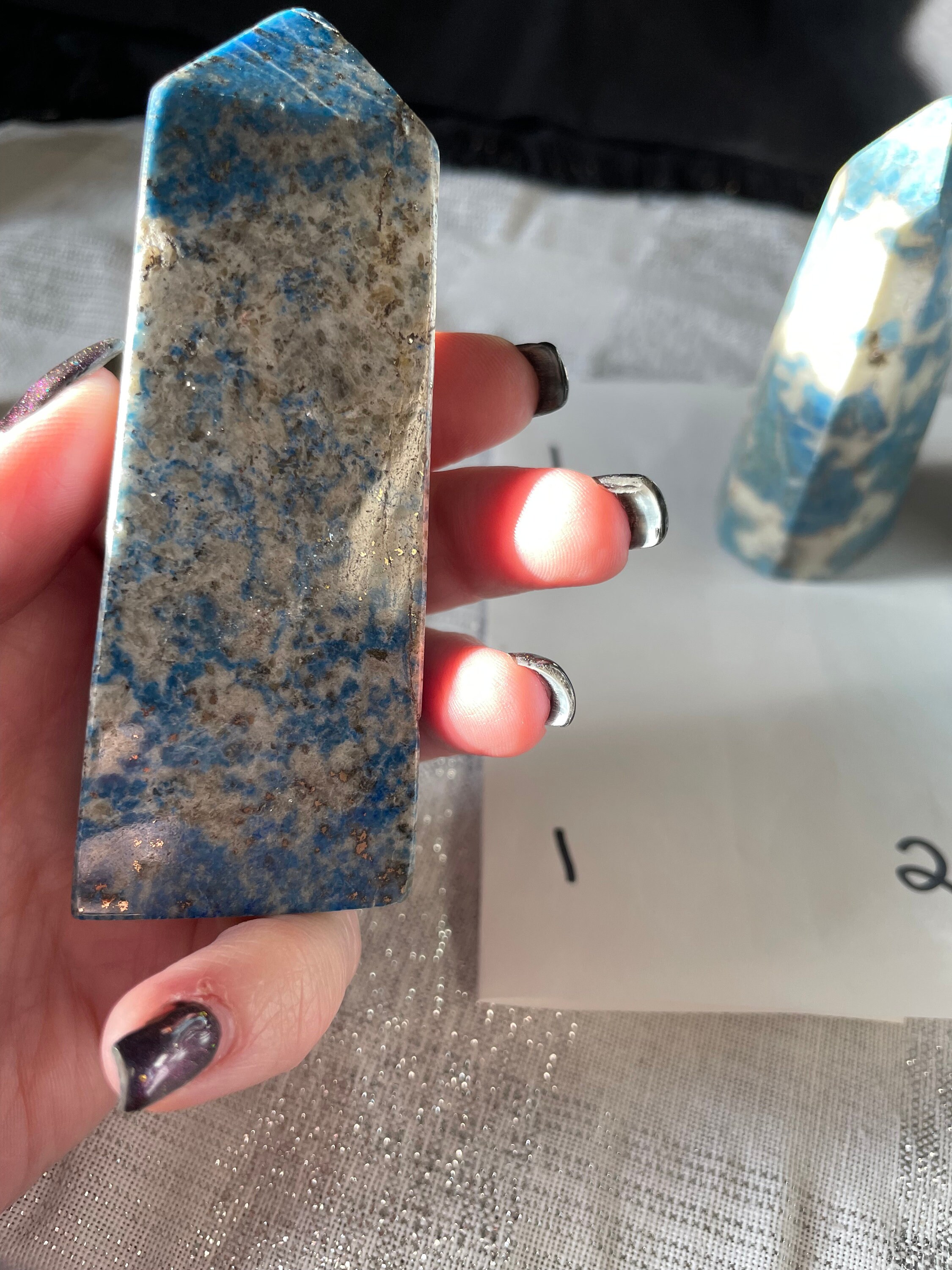 Rare Blue Hackmanite Towers - Etsy