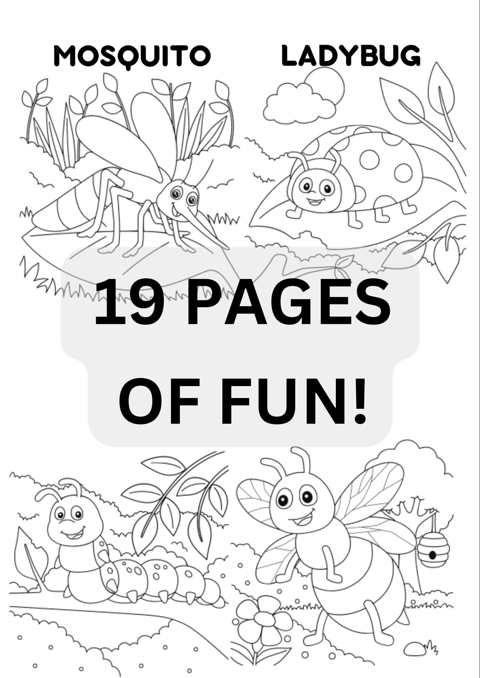Garden Colouring Book With Titles | 19 Pages | Printable Activity for ...