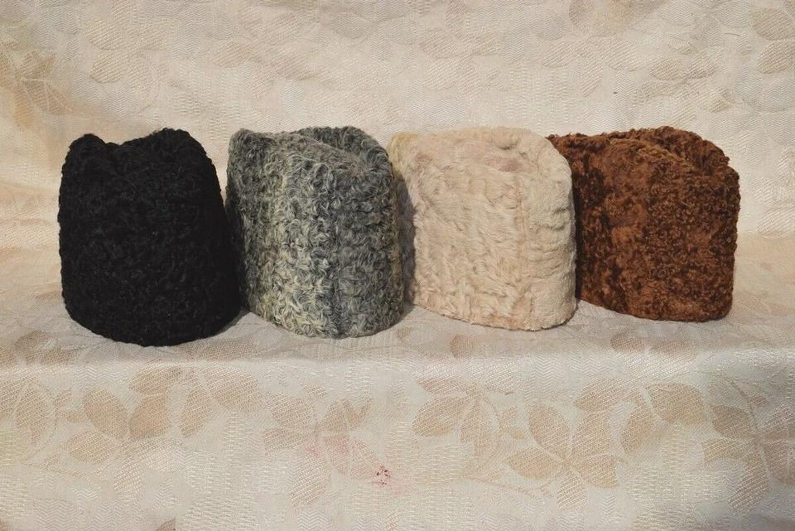Karakul JINNAH Cap Handmade Diplomat Winter Hat, BROADTAIL Kufi Fur Hat ...