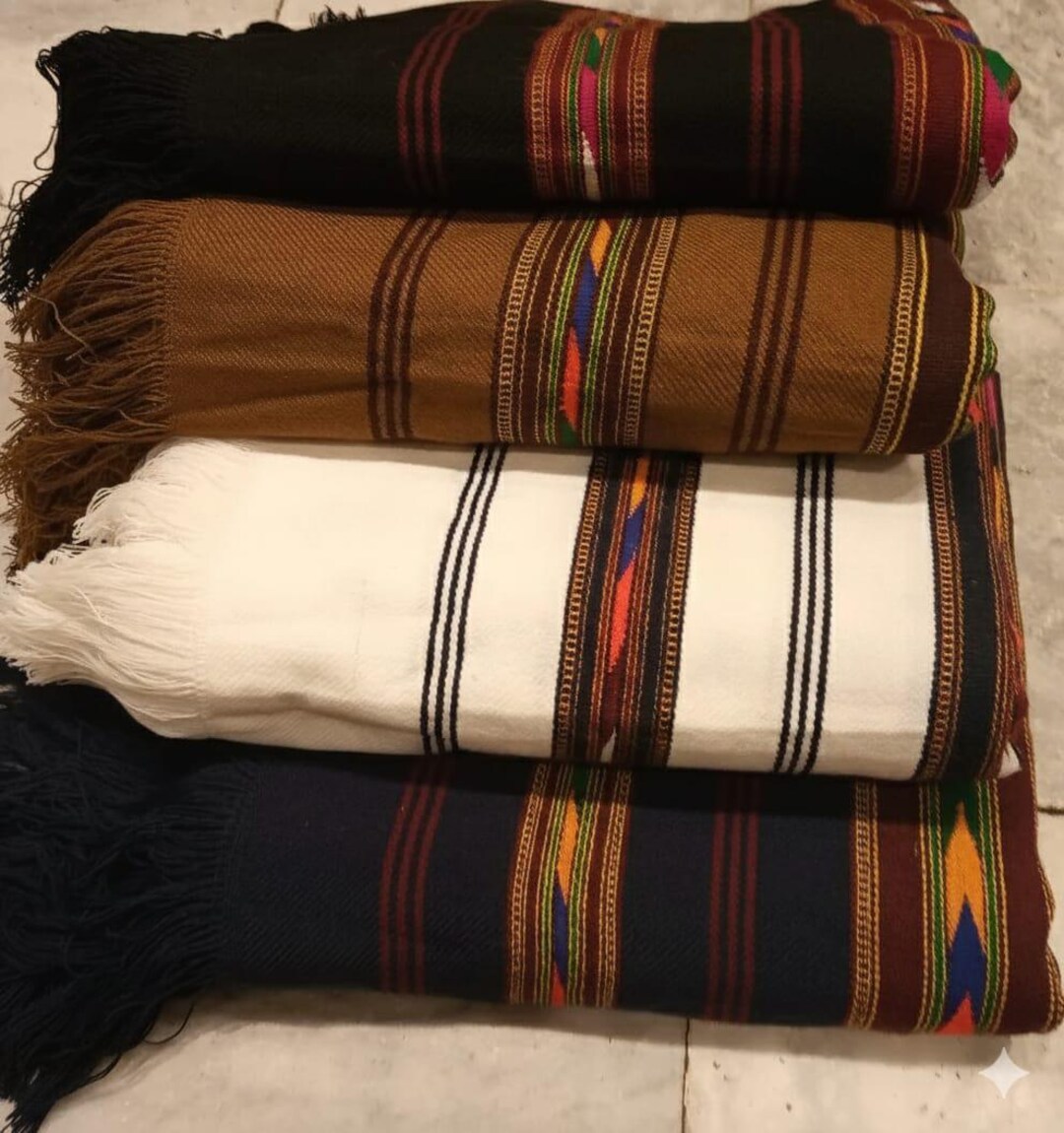 Afghan Wool Patu Shawl: Traditional Winter Blanket - Etsy
