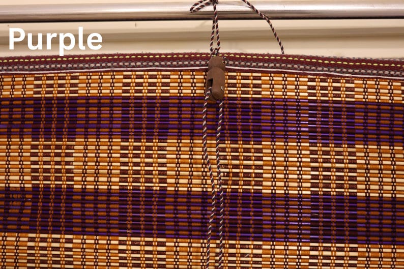 Handmade Roman Shade Blinds Made With Reed, Polyester Thread, Cotton ...