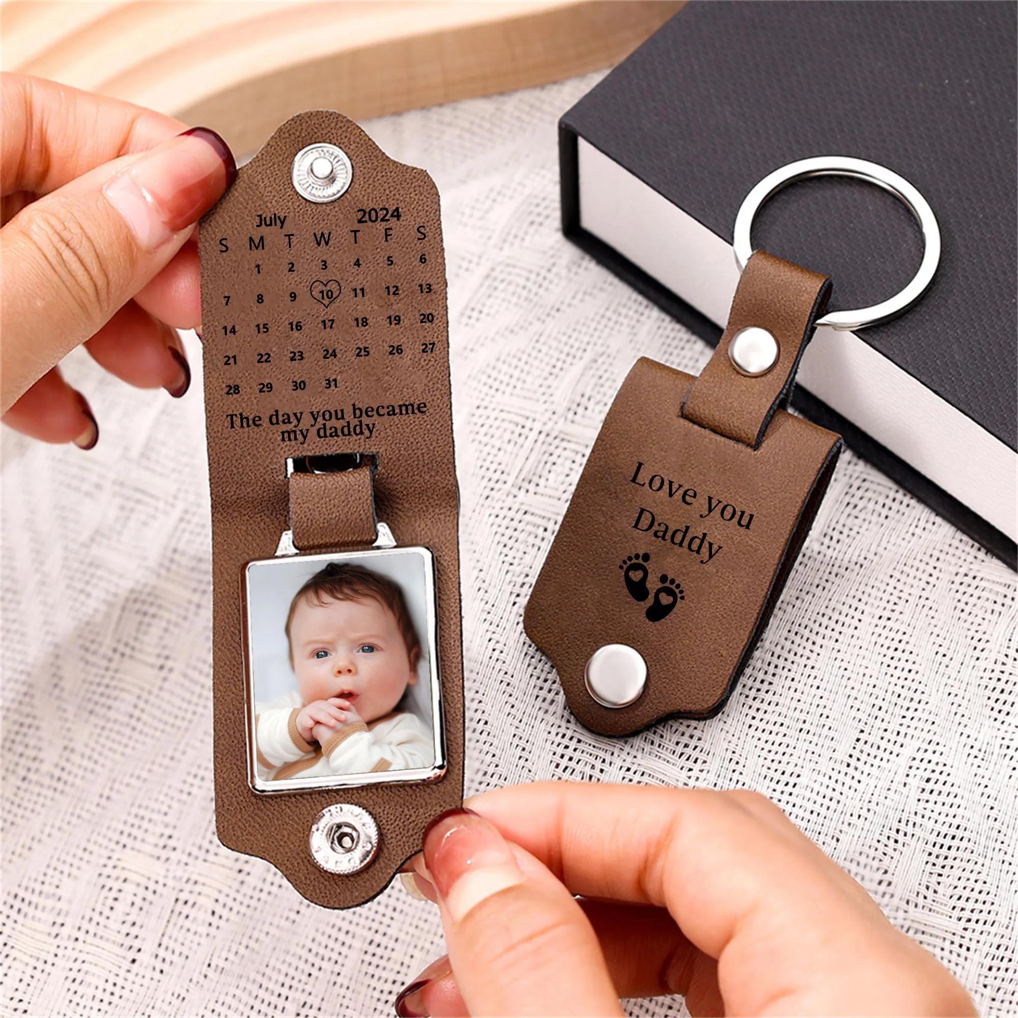 The Day You Became My Daddy Keychain First Dad New Dad Keychain ...