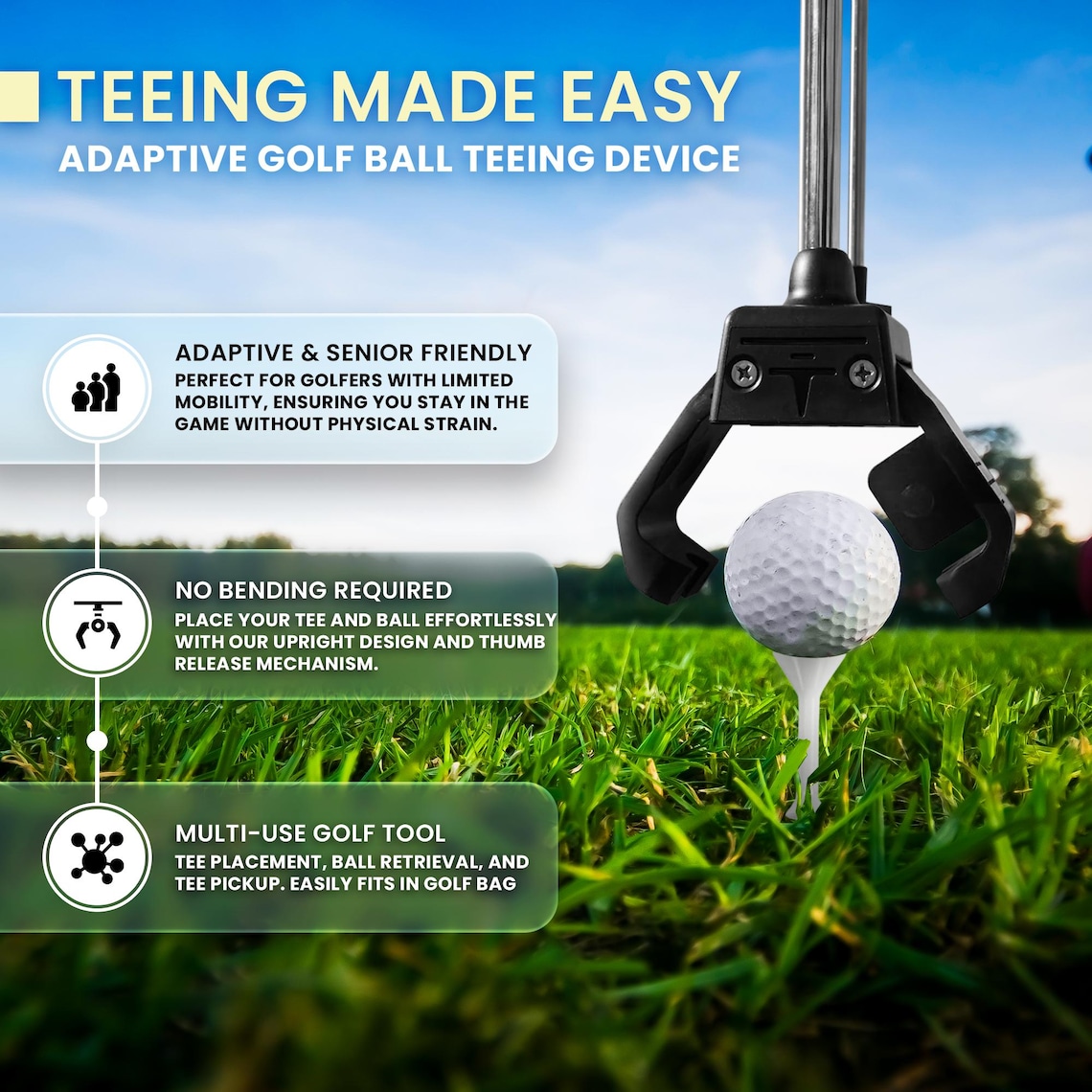 Teeing Device for All Golfers – Martini Tee – Senior & Adaptive Golf ...