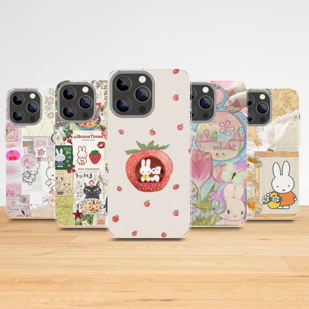 Miffy Phone Case, Cute Aesthetic Cover With Hook - Etsy