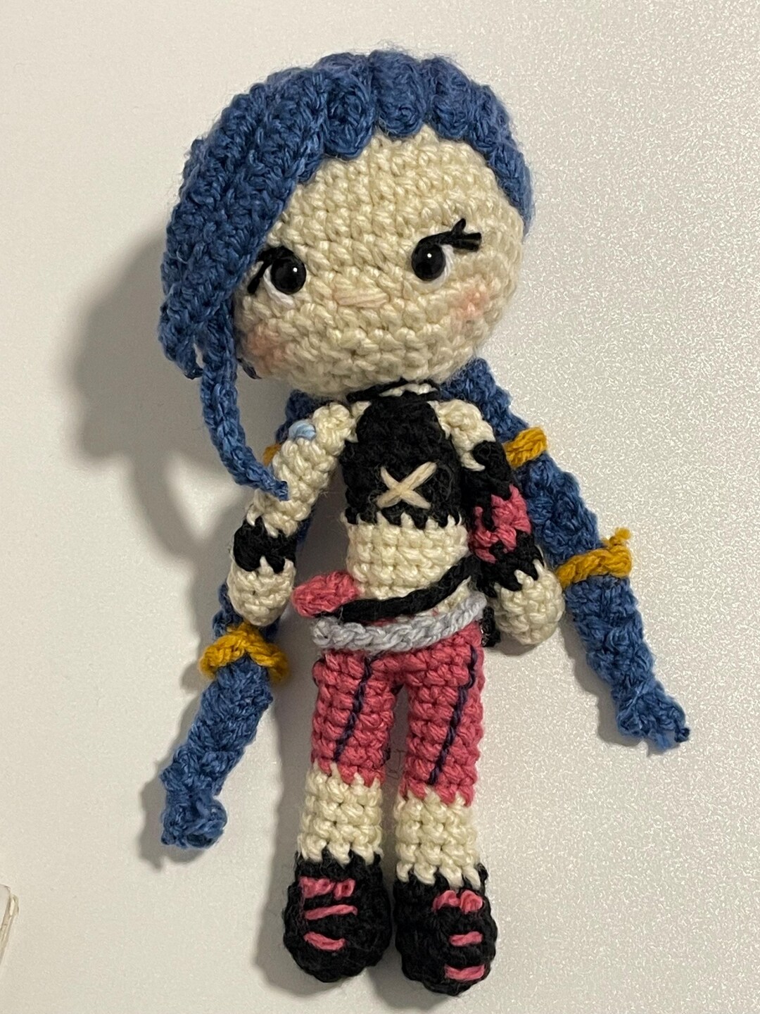 Jinx Arcane Crochet Doll - Chibi Jinx Amigurumi | Handmade League of ...