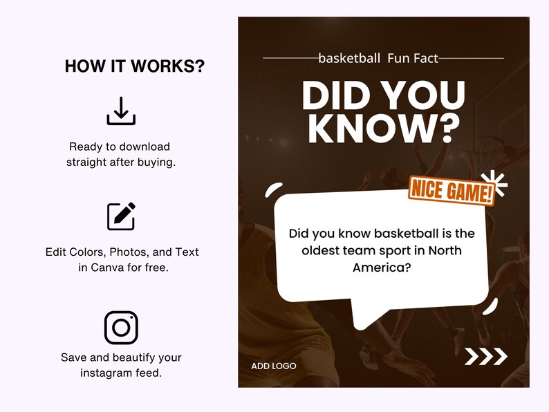 Basketball Social Media Templates: Game Day Instagram Posts (canva ...