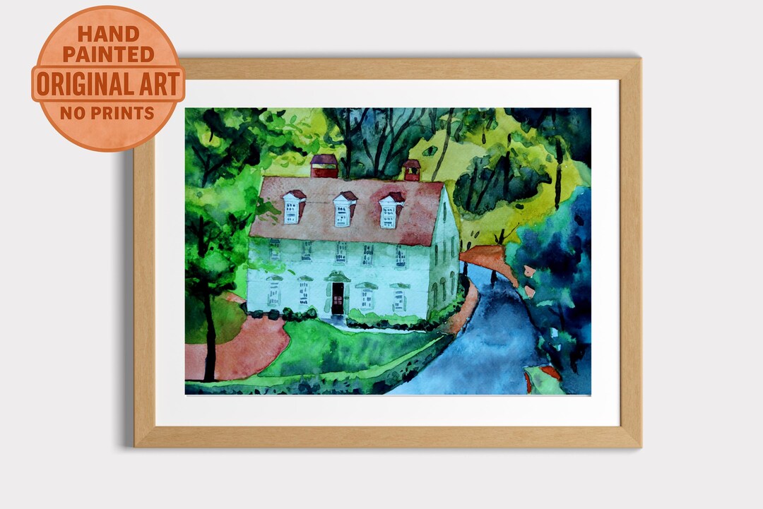 Custom Hand-painted House Portrait | Watercolor Home Art | First Home ...