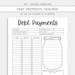 Printable Debt Payoff Tracker | Debt Chart With Visual Jar | Budget ...