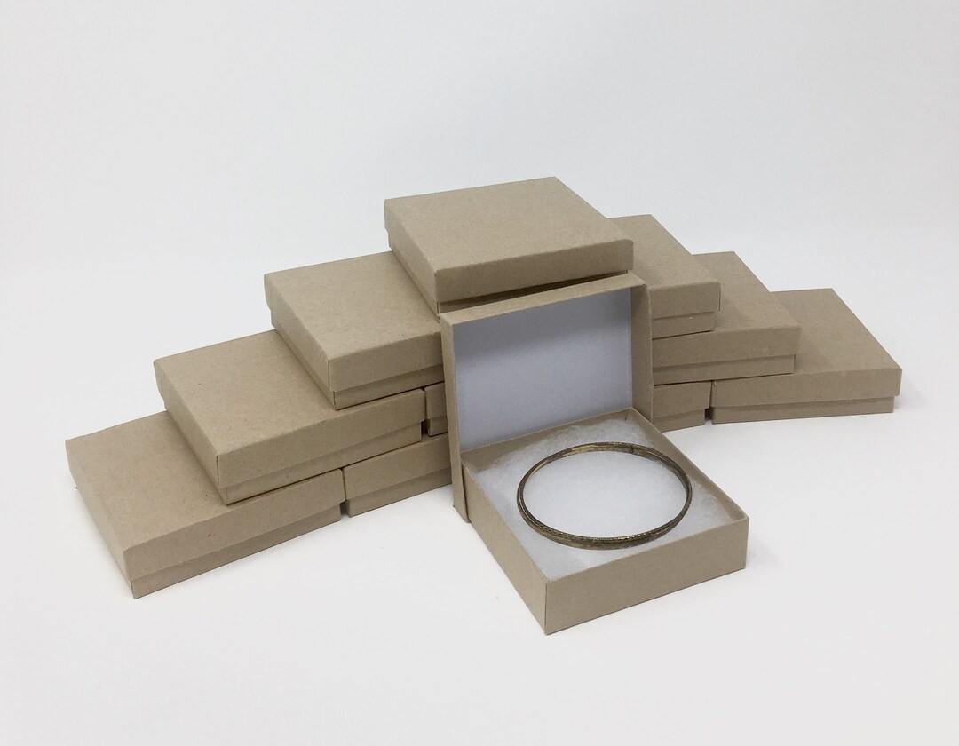 100 Pack Kraft Boxes (3.5 X 3.5 X 1 In) // ECONOMY SIZE // - Etsy