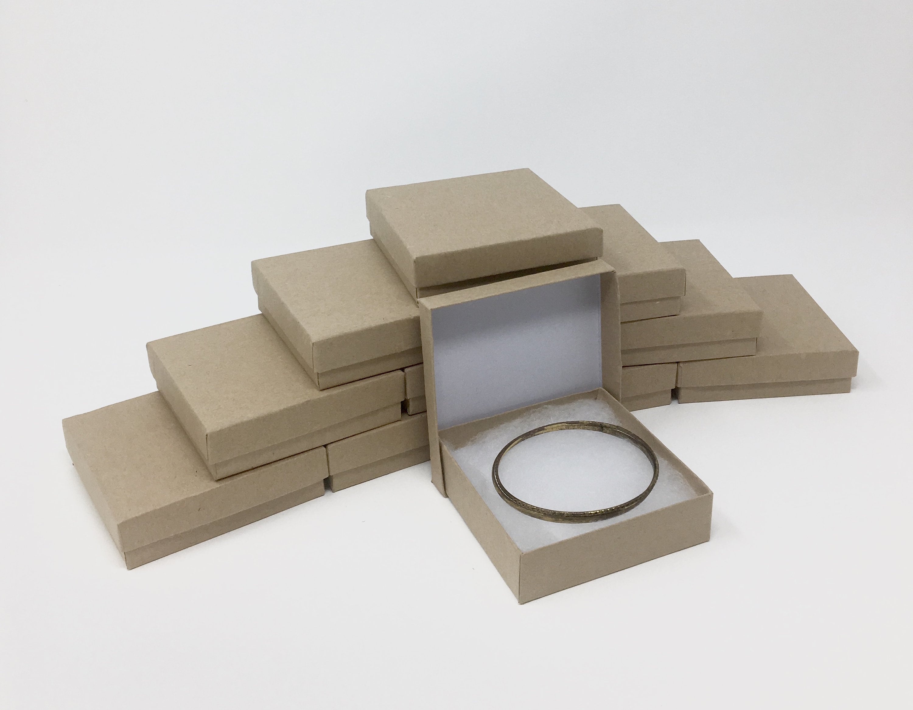 100 Pack Kraft Boxes 3.5 x 3.5 x 1 in // ECONOMY SIZE // | Etsy