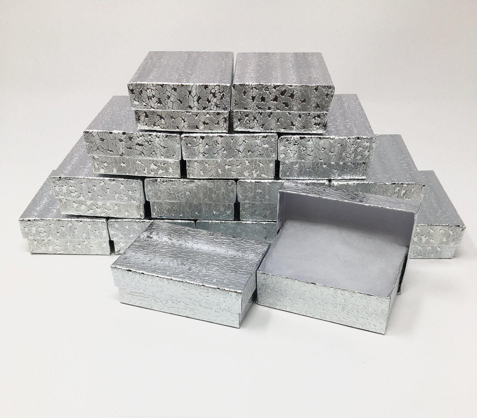 100 Pack Silver Boxes 3.25 X 2.25 X 1 In // ECONOMY SIZE // - Etsy