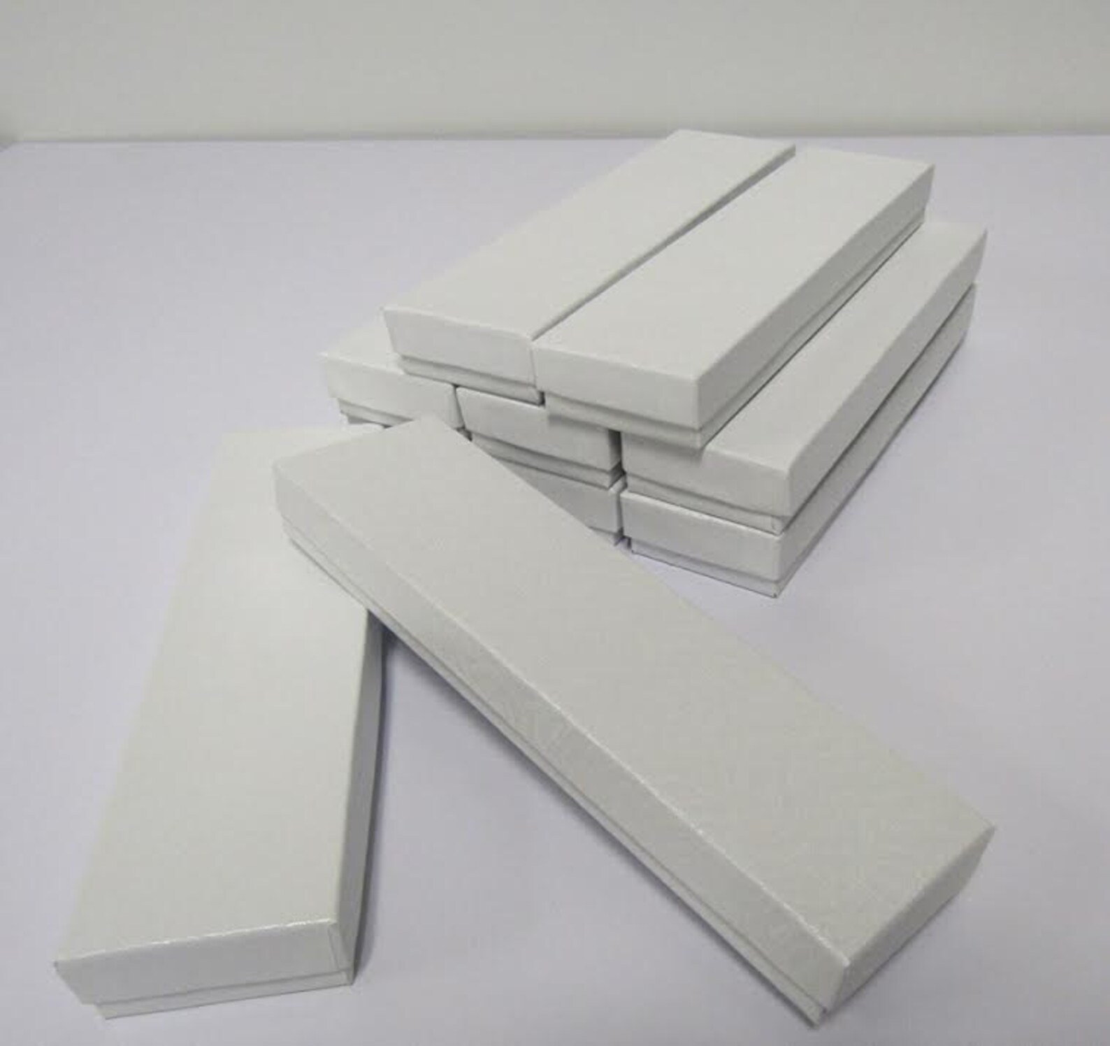 20 Count Pearl White Bracelet Box Cotton Filled - Etsy