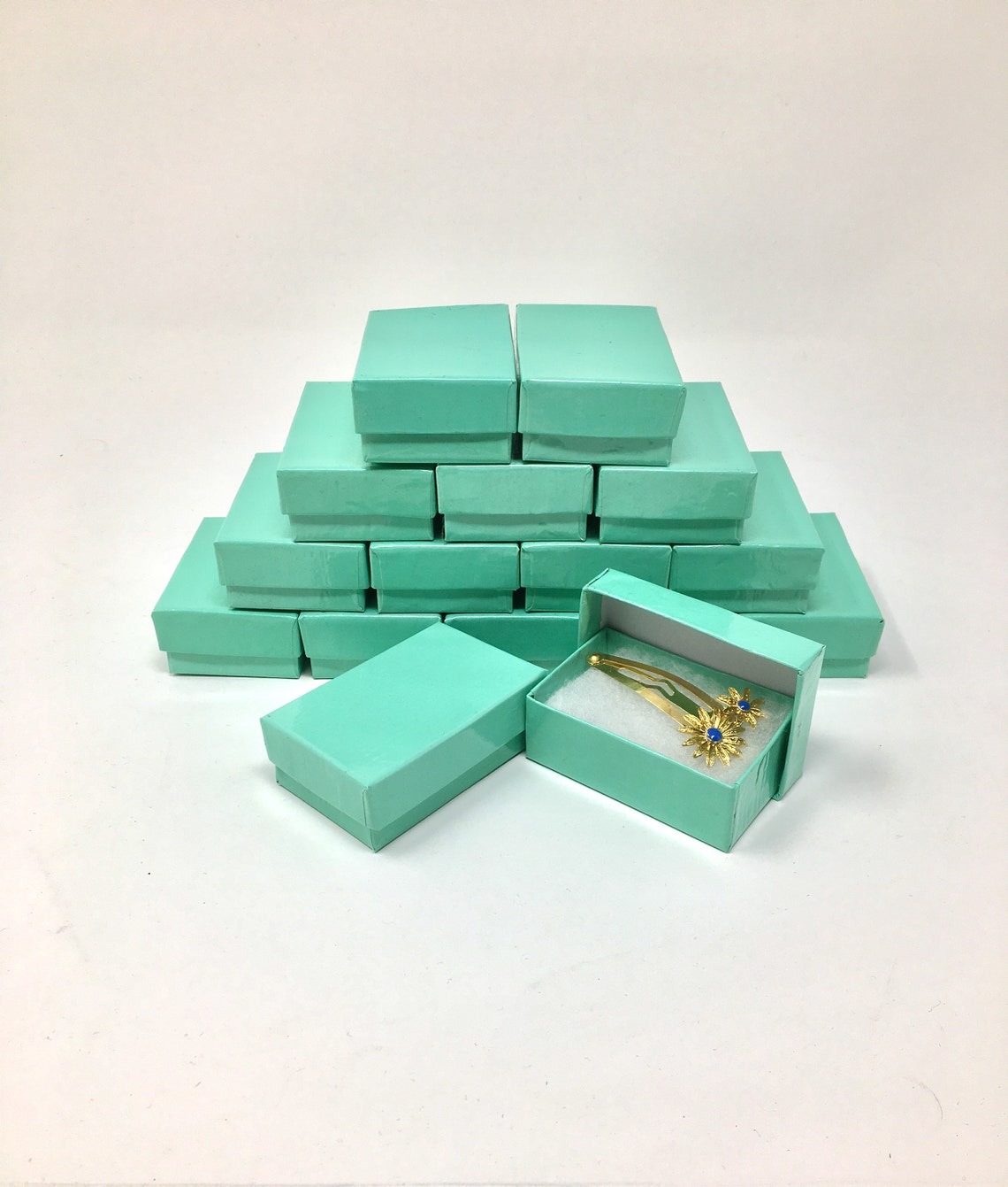 Teal Blue Boxes 20 Count 2.5 X 1.5 X 1 Cotton Filled - Etsy Hong Kong