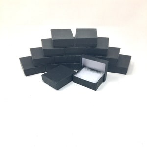 100 Pack Matte Black Boxes (2 X 1.5 X .75 In.) // ECONOMY SIZE // - Etsy