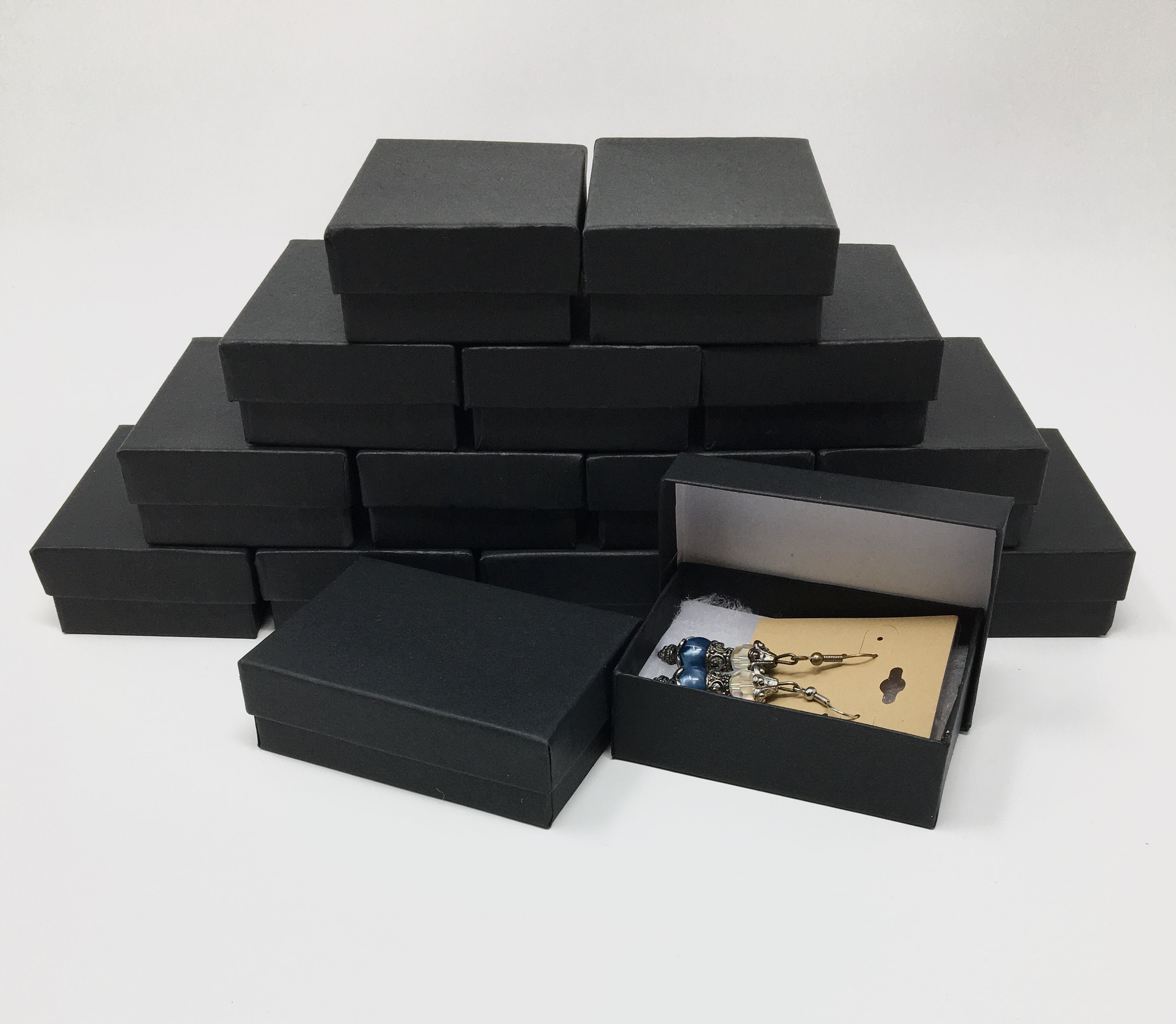 20 Pack Matte Black Boxes 3.25 x 2.25 x 1 in // ECONOMY SIZE | Etsy