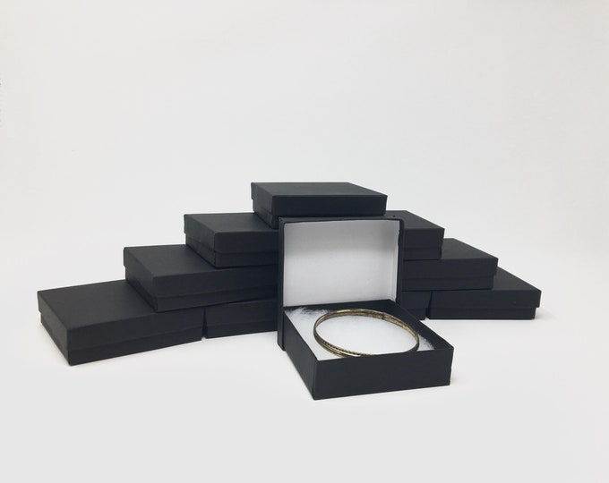 100 Pack Matte Black Boxes 3.5 X 3.5 X 1 In // ECONOMY SIZE // - Etsy