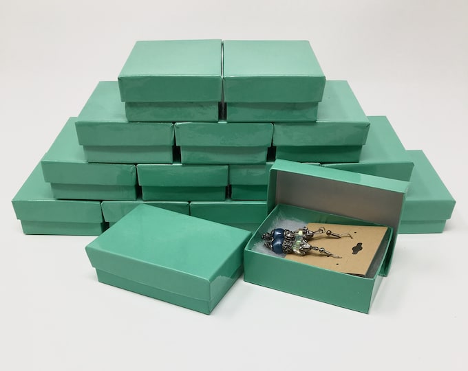 100 Pack Teal Blue Boxes 3.25 X 2.25 X 1 In // ECONOMY SIZE | Etsy