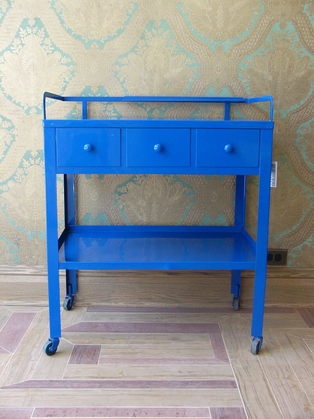 1950's Industrial Metal Laboratory Cart - Etsy