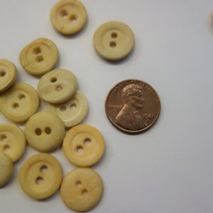 Antique Bovine Bone Buttons C. 1800s 2 Hole Eye Sold in QTY | Etsy