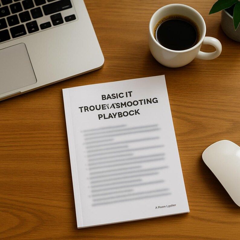 Basic IT Troubleshooting Playbook | Digital IT Support Cheat Sheet PDF ...