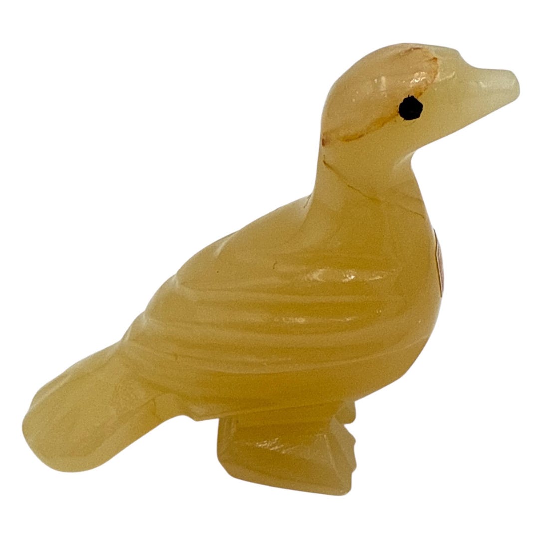 Vintage Mexican Onyx Bird Figurine – Hand Carved Stone Dove – Mid ...