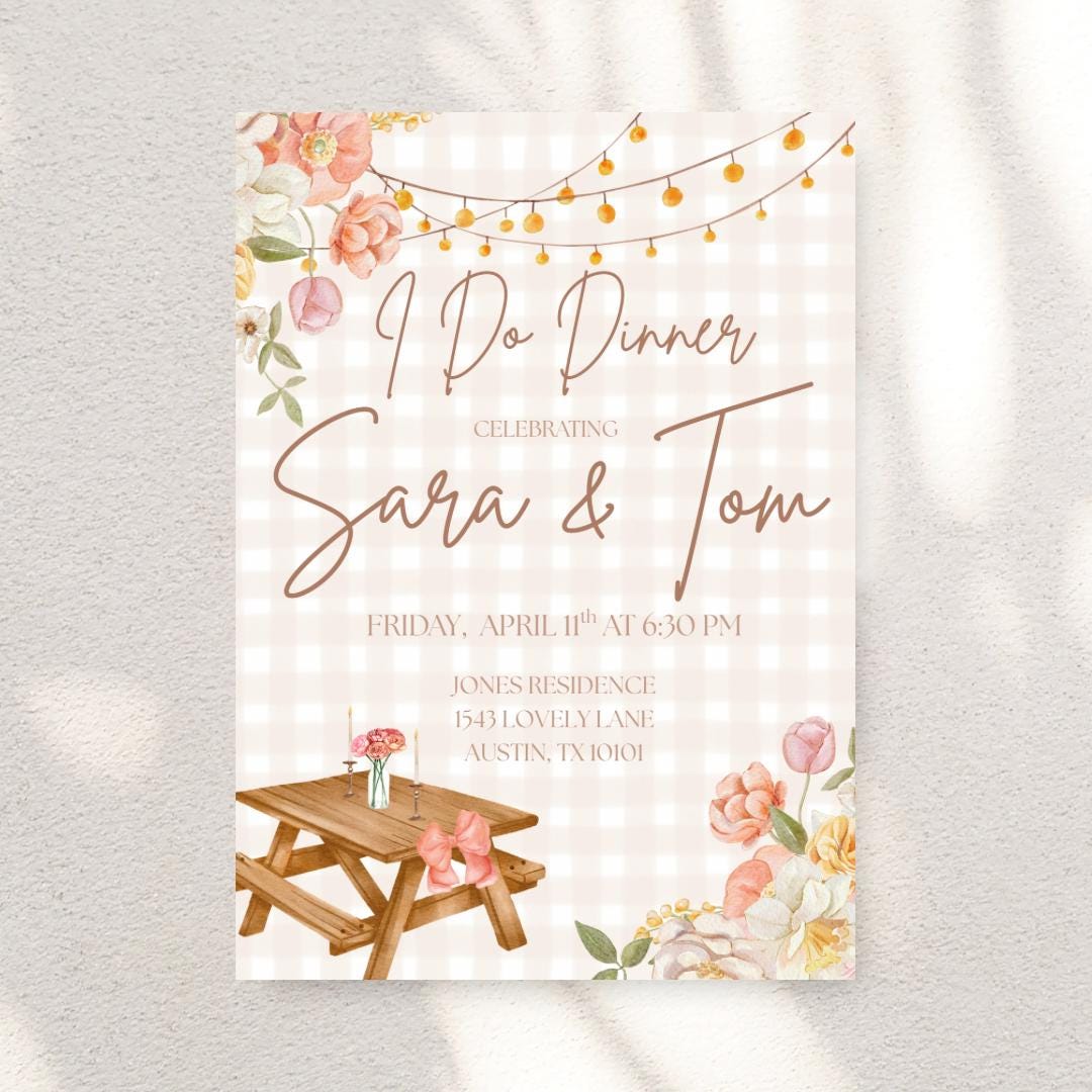 Elegant Dinner Party Invitation Template - Formal Event Invite ...
