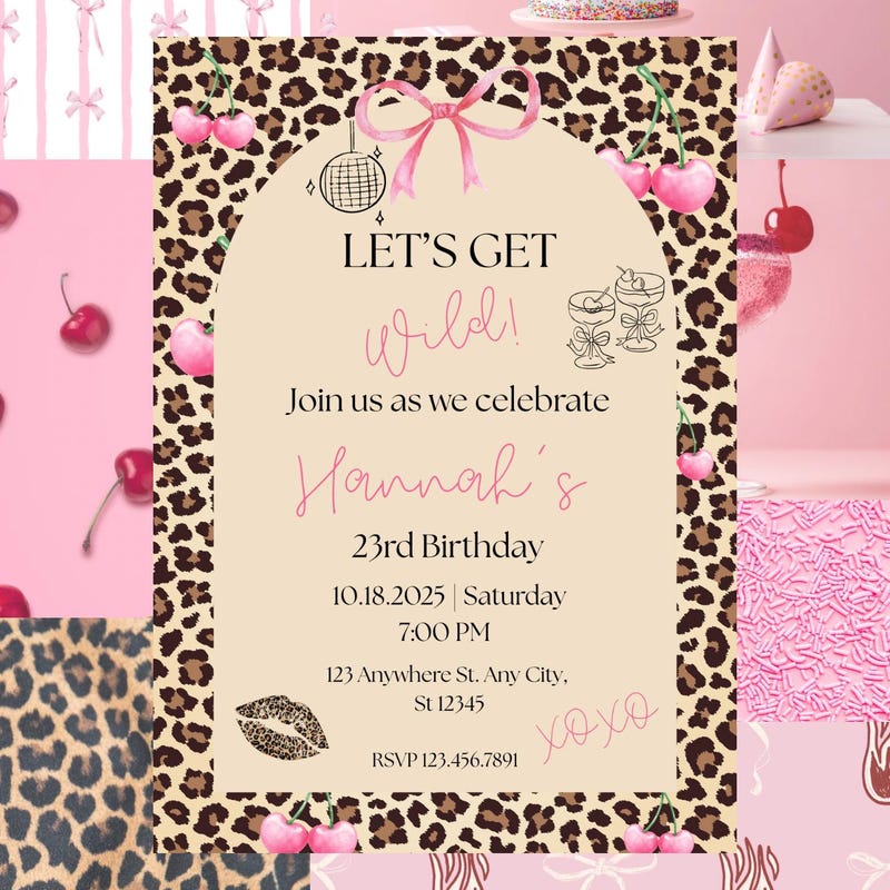 Pink Cheetah Print - Etsy