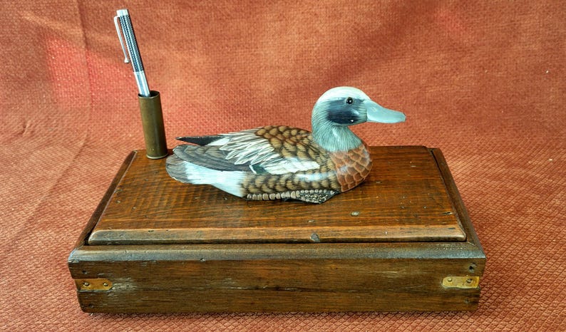 Duck Decoy Storage Box. With Shotgun Shell. Hunting Decor. Upcycled ...