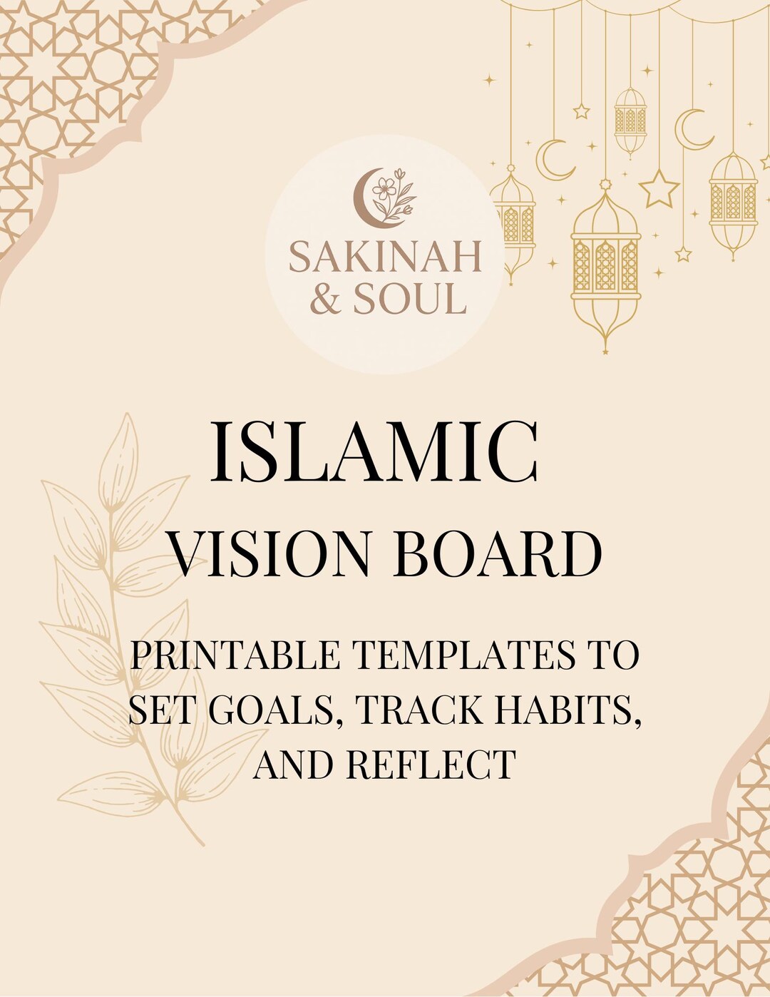 Islamic Vision Board Kit: Hijrah Goals, Ramadan Intentions, Duaa ...
