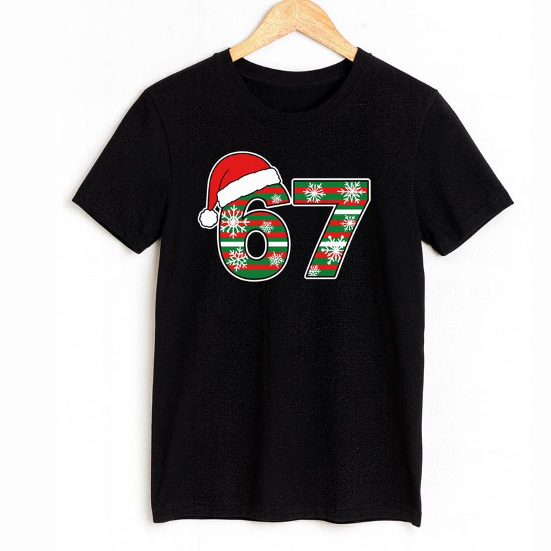Christmas 67 PNG, 6 7 Meme Santa Hands, Funny Gen Z Alpha Slang ...