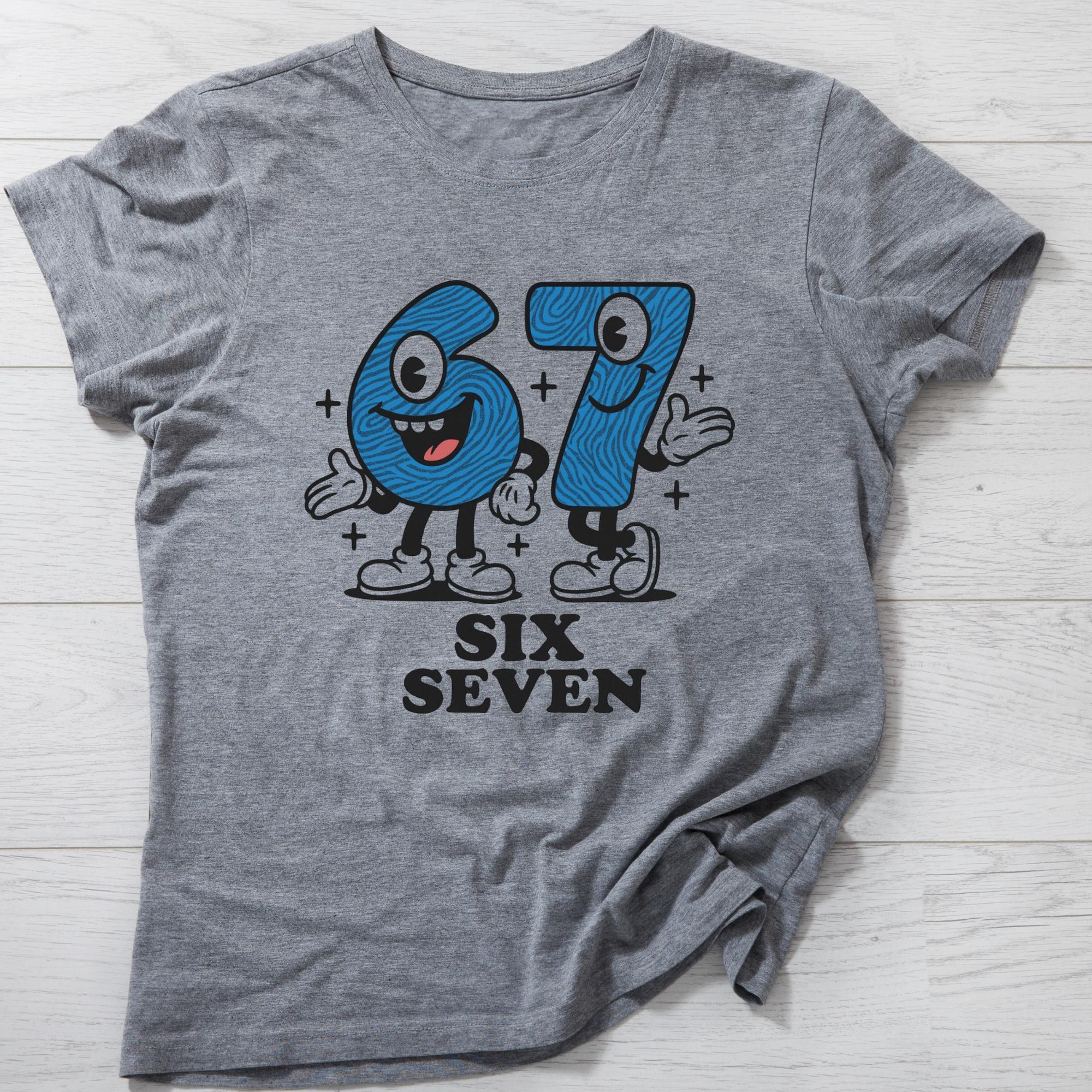 67 Six Seven 6-7 PNG, Italian Brainrot Meme, Funny Kids Gaming Design ...
