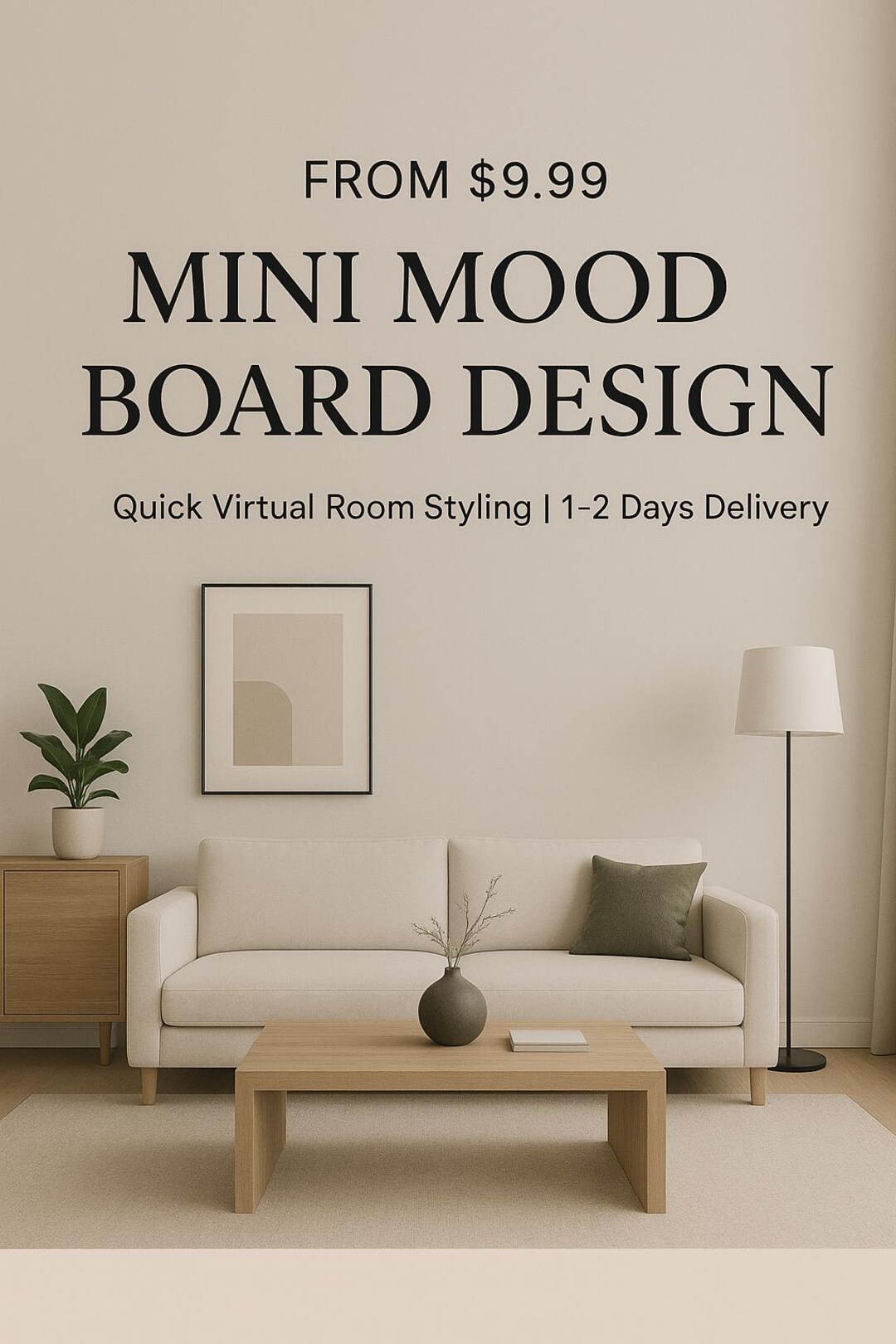 Custom Interior Design | Virtual Room E-design Service | Mood Board ...