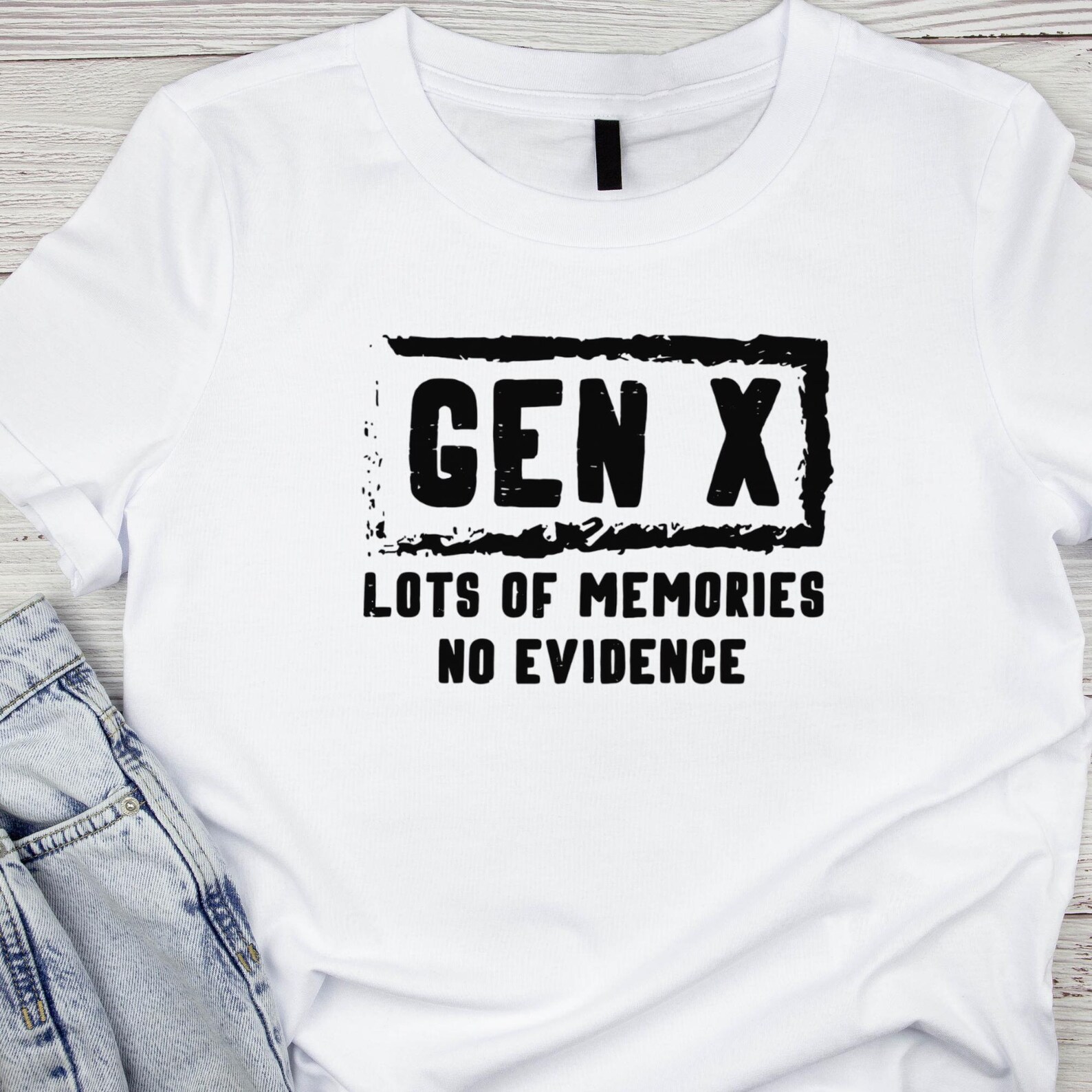 Gen X Png, Funny Retro Png, Lots of Memories No Evidence Png, Vintage ...