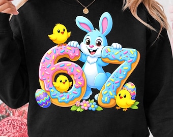 Happy Easter Day 67 Bunny PNG, Six Seven Easter Day, 67 Easter Egg Png ...