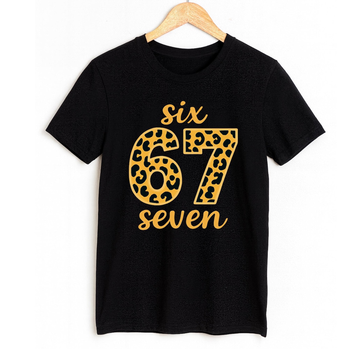 Leopard 6 7 Six Seven Number Funny Gen Z Meme Png, Six Seven 6 7 Meme ...