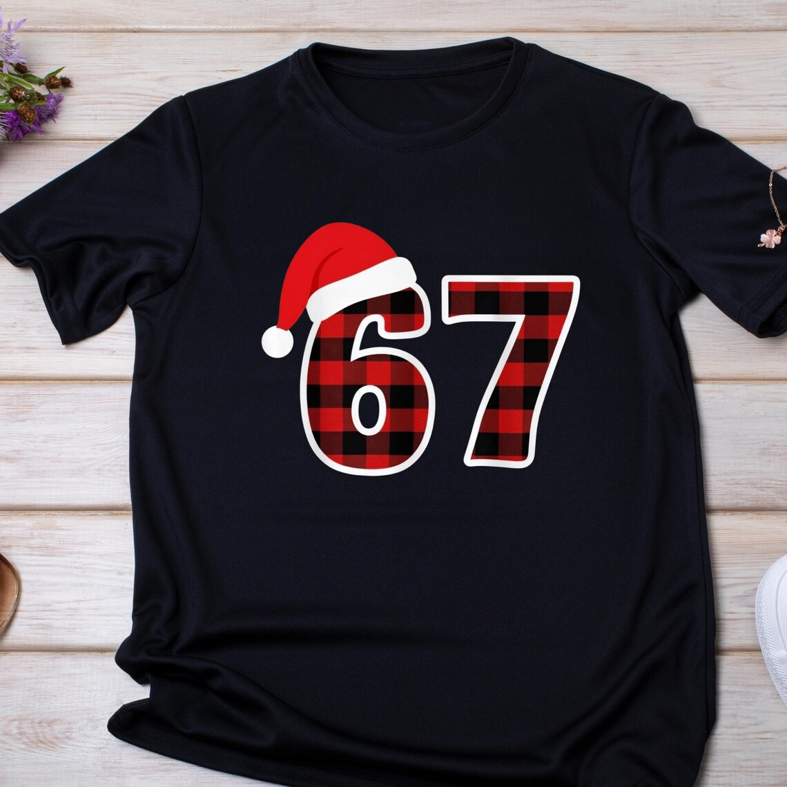 Christmas 67 PNG, 6 7 Meme Santa Hands, Funny Gen Z Alpha Slang ...