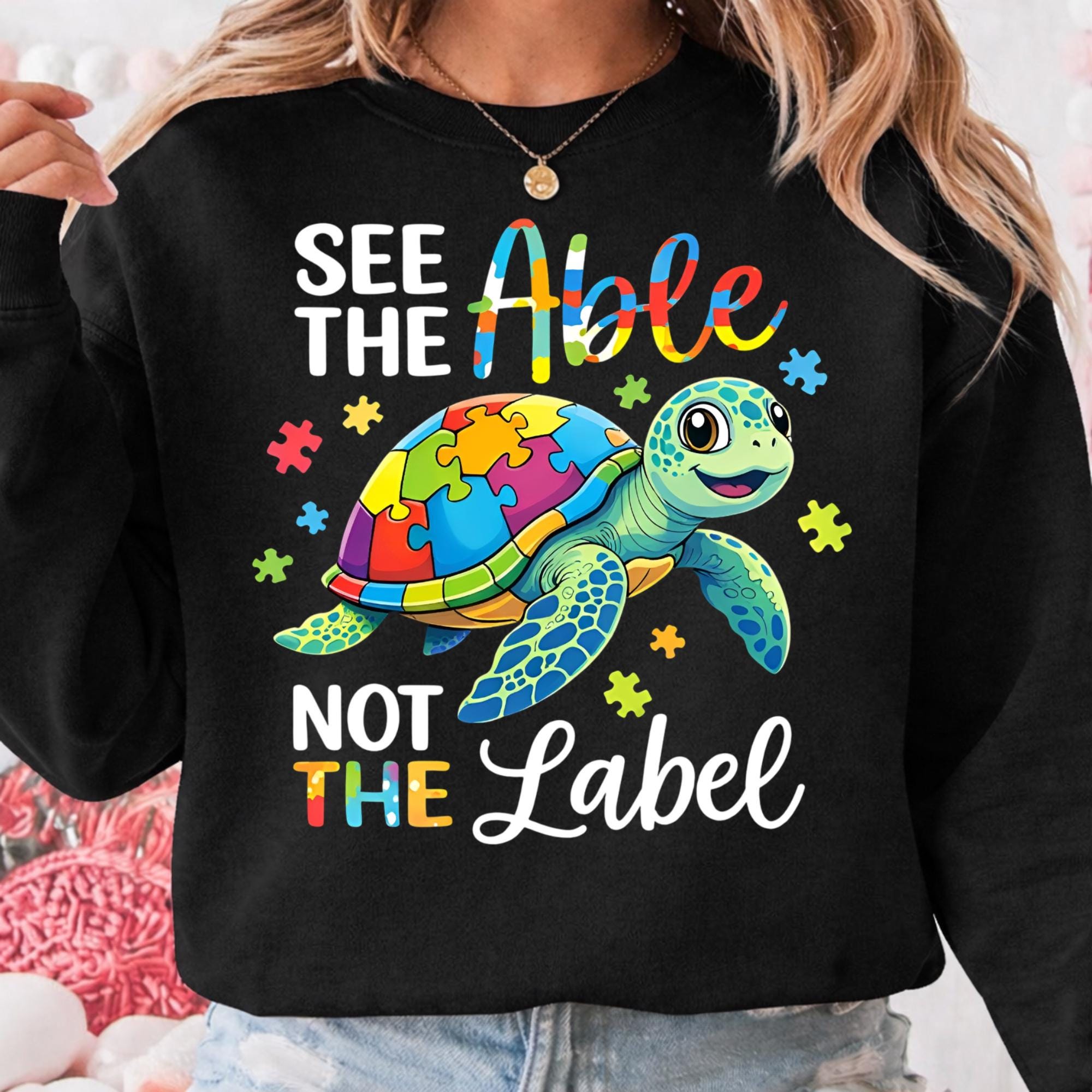 See the Able Not the Label PNG, Autism Awareness Sublimation Design ...