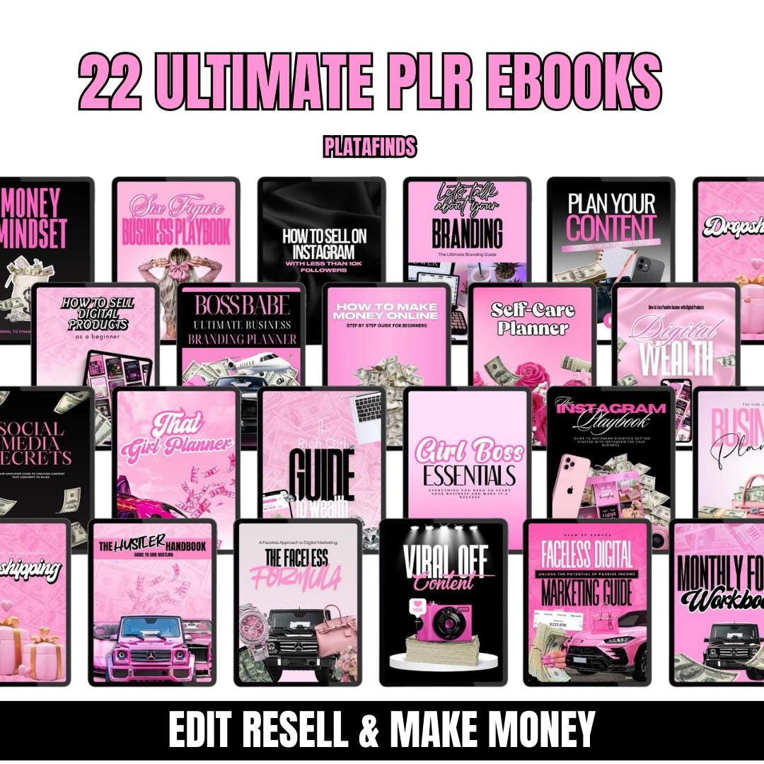 Lot de 22 ebooks Digital Boss Girl - DPP/MMR modifiables - Etsy France