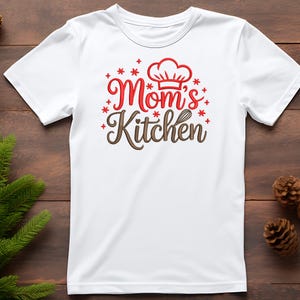 Mom's Kitchen Embroidery Design: Chef Hat & Whisk (machine Embroidery ...