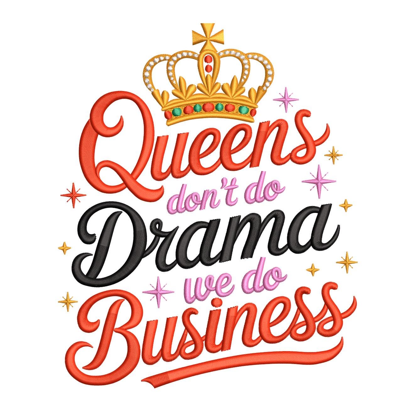 Queens Crown Quote – Boss Lady Business Embroidery Design - Etsy