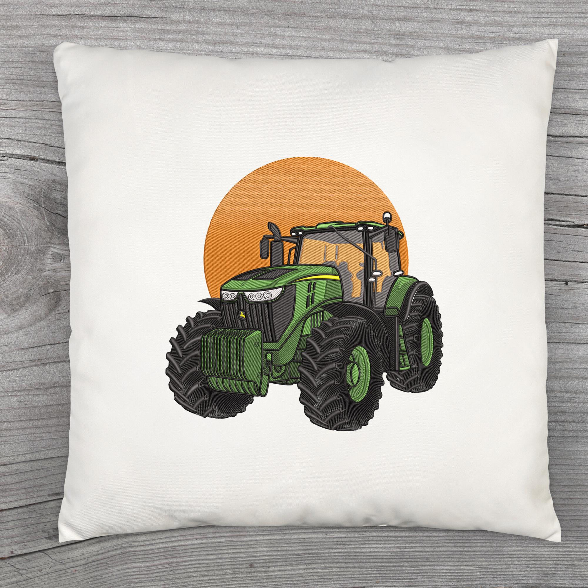 Tractor Embroidery Design,farm Vehicle Machine Embroidery File ...