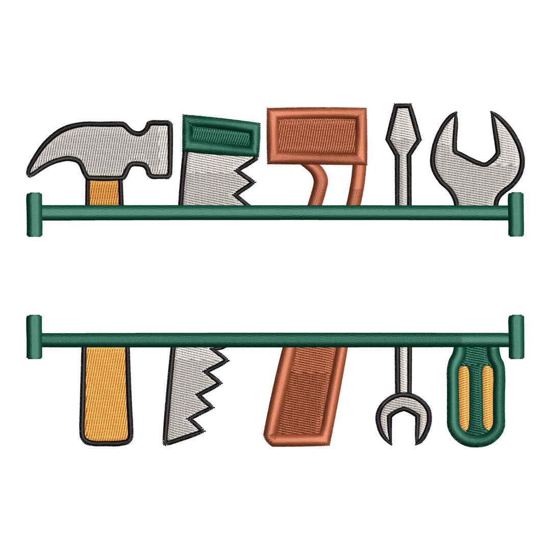 Carpenter Tool Embroidery Design: Handyman Border Frame - Etsy