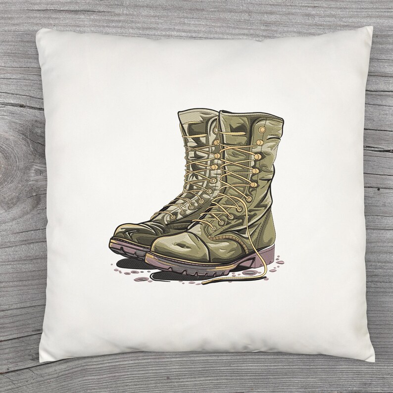 Combat Boots Embroidery Design: Military Tactical Footwear - Etsy
