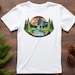 Mountain River Embroidery Design: Scenic Landscape Machine Embroidery ...