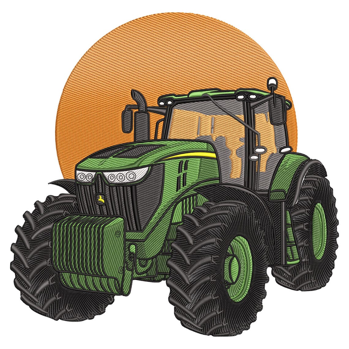 Tractor Embroidery Design,farm Vehicle Machine Embroidery File ...