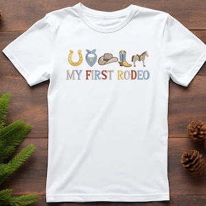 My First Rodeo Embroidery Design: Western Cowboy Machine Embroidery ...