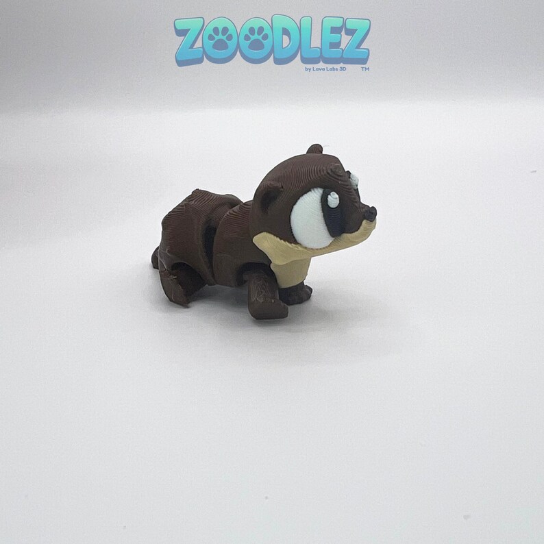 River Otter | Baby River Otter | Desk Pet | 3d Printed Articulating ...
