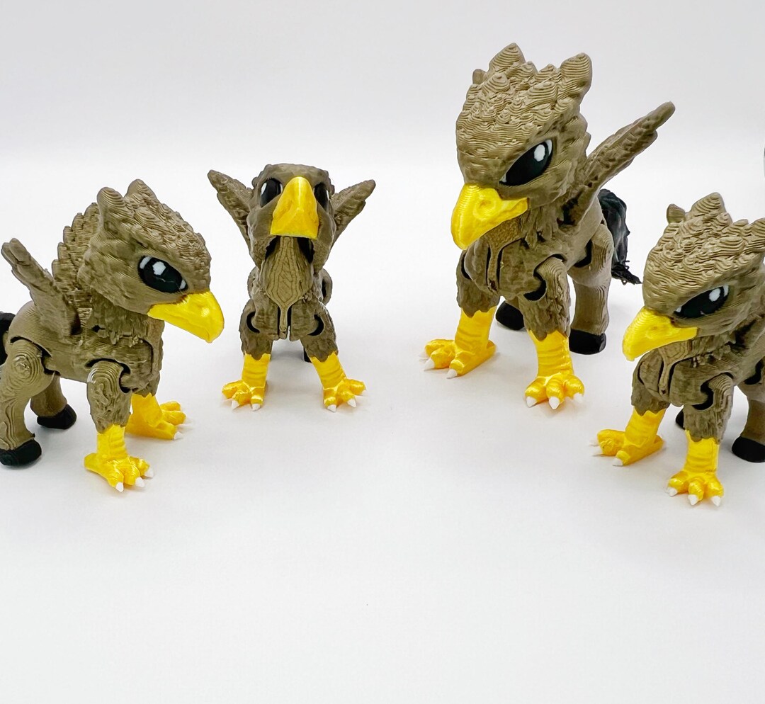 3D Printed Flexi Hippogriff | Articulated Mythical Creature | Poseable ...