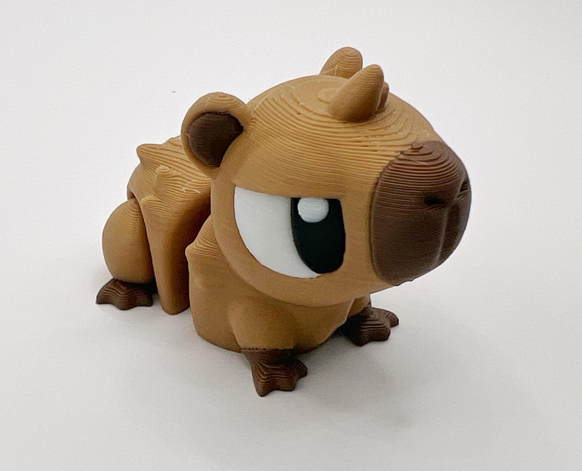 Capybara Fidget | Capybara Flexi Animal Fidget | 3D Printed Capybara ...
