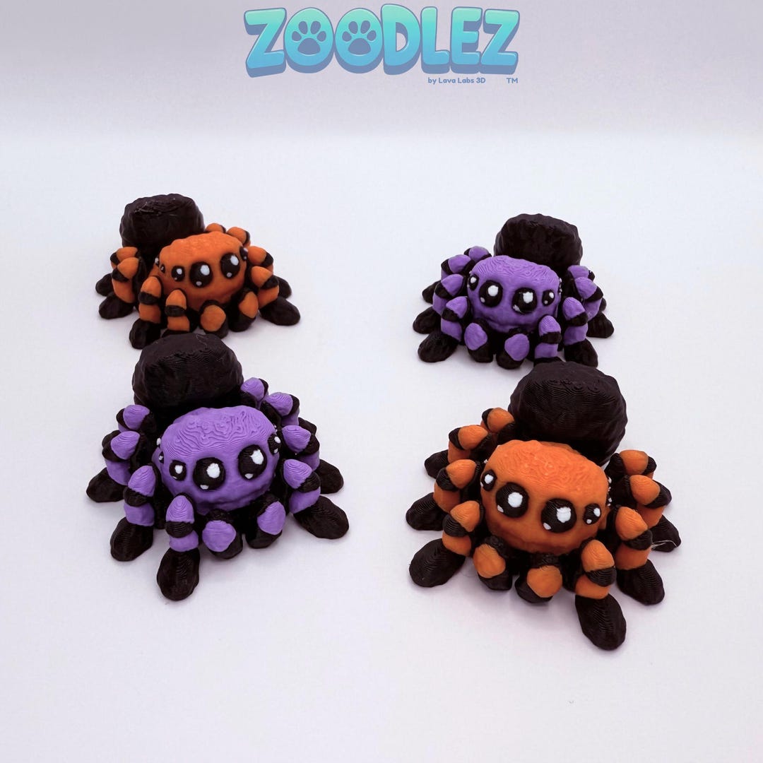 Jumping Spider | Tarantula | Desk Pet | 3D Printed Articulating Flexi ...